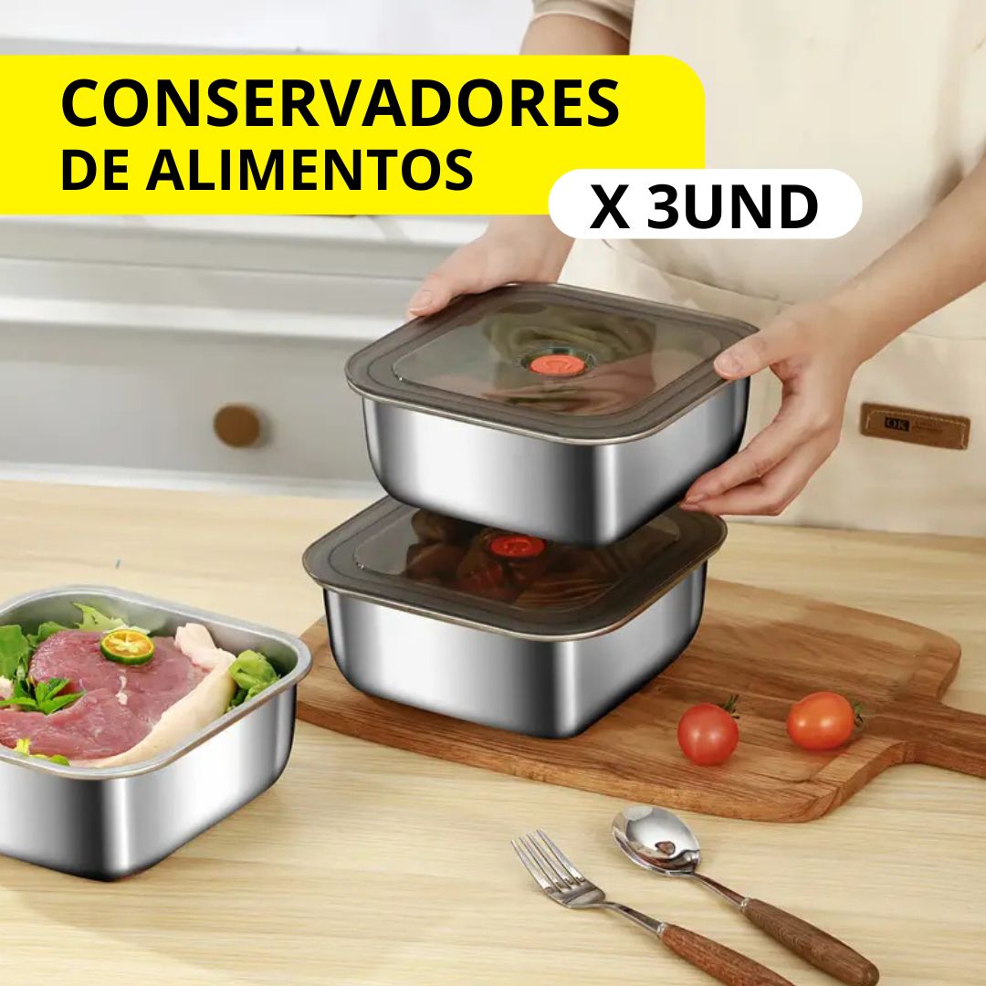 BOXFOOD™ - CONSERVADOR DE ALIMENTOS ACERO X 3UND – Productop